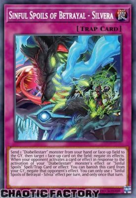 YUGIOH AGOV-EN074 Sinful Spoils of Betrayal - Silvera Super Rare 1st ...