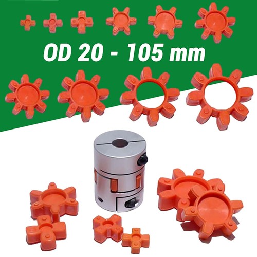 CNC Shaft Coupler Flexible Plum Spider Jaw Coupling Stepper Motor All ...