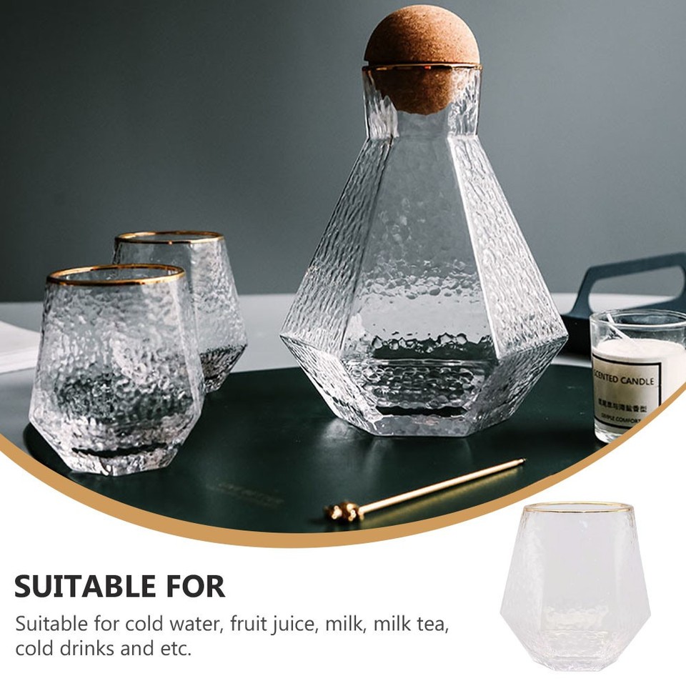 Practical Glass Water Storage Container Transparent Water Cup Beer Mug ...