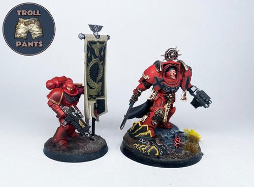 Warhammer 40k - Blood Angels - Terminator Captain & Primaris Ancient ...