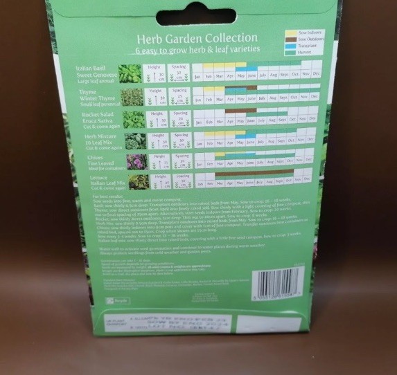 Speedy Seed 6 In 1 Seed Collection ~ Herb Garden ~ Over 500 Seeds | eBay UK