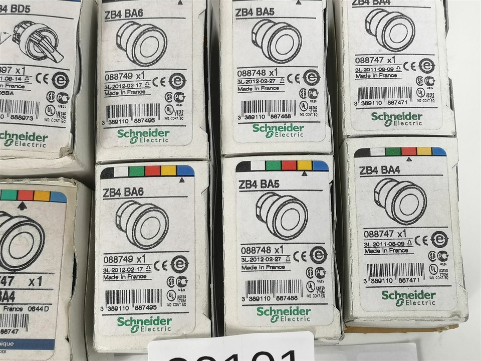 Schneider Electric ZB4 BD5+ZB4 BA6+ZB4 BA5+ZB4 BA4 Selector Switch | eBay