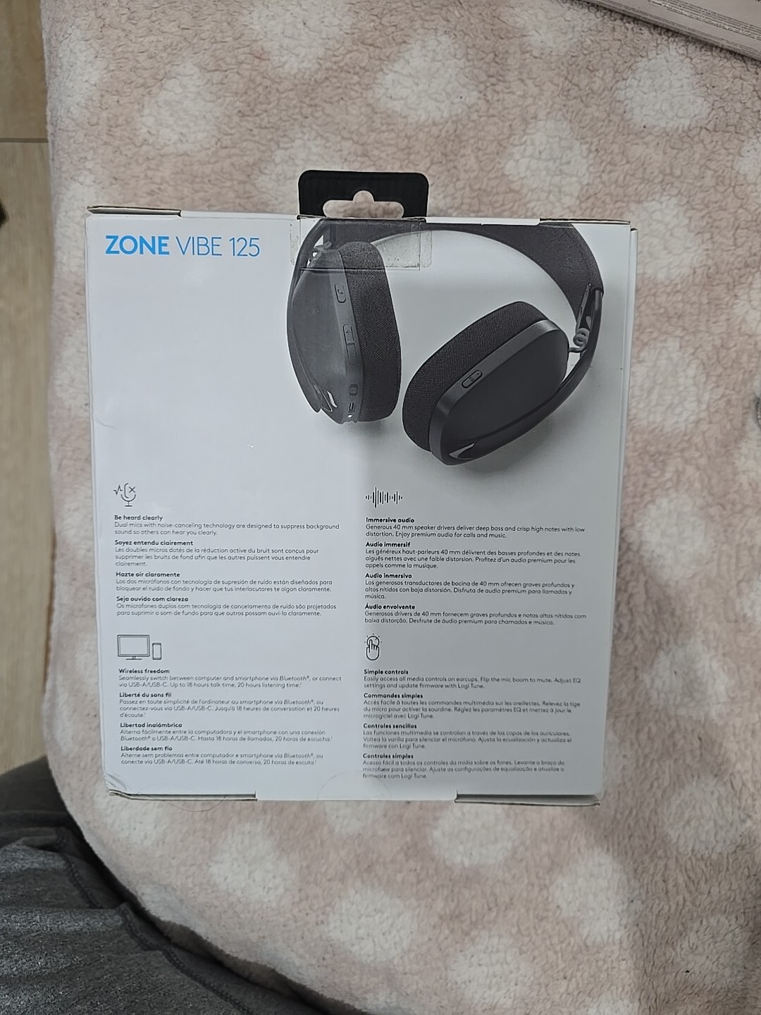 Logitech Zone Vibe 125 Wireless Over-Ear Headset for sale online | eBay