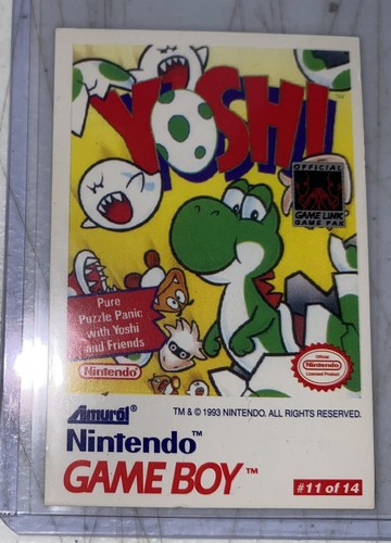 VTG 1993 Amurol Nintendo GameBoy Super Mario Bros Yoshi Tips Card #11/ ...