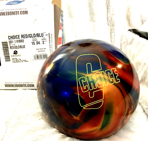 Undrilled Ebonite Choice GSV-1 Hybrid Bowling Ball Drilled Weight 15Lbs 4Oz | eBay