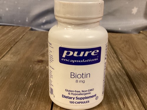 Pure Encapsulations Biotin 8 mg B Vitamin Supplement for Stress Relief ...