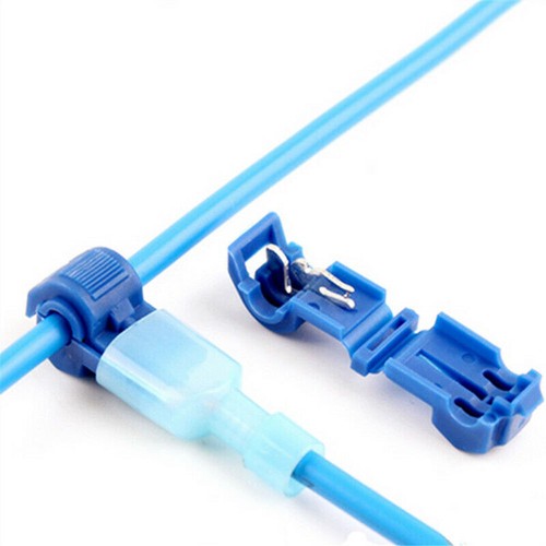 20-200X Blue T-Taps Wire Connectors Quick Splice Terminals Insulated ...