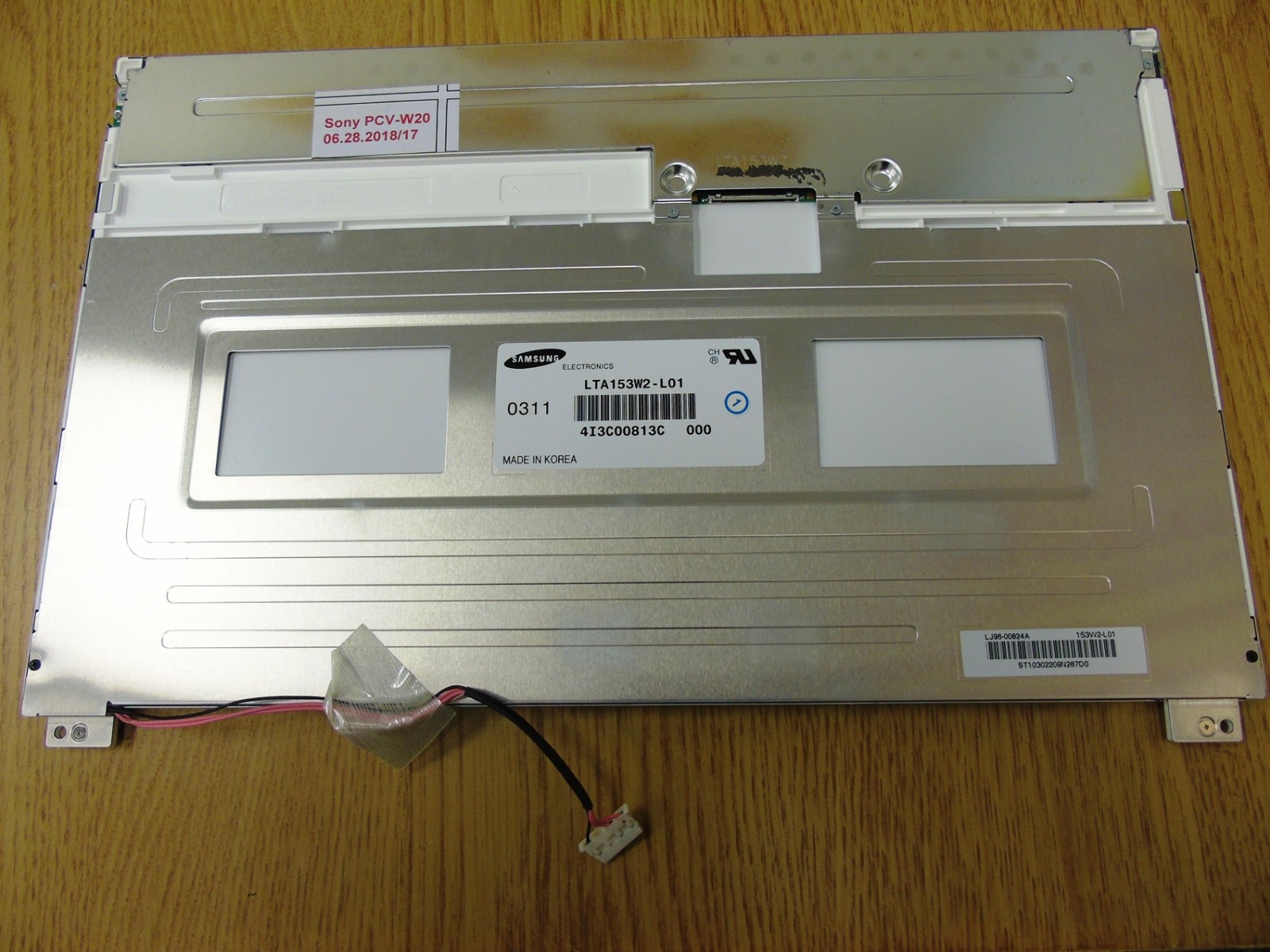 Sony Vaio PCV-W20 All-in-one PC PCVW20 LTA153W2-L01 15.3" LCD Panel ...