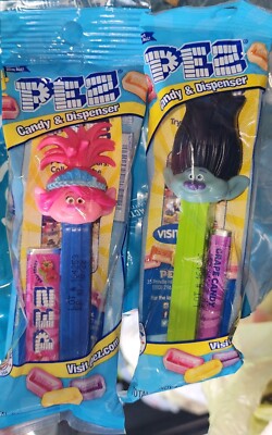 Trolls PEZ Candy Dispenser Set - Princess Poppy & Guy . Trolls Movie ...