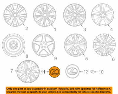 42603-50370 Toyota Ornament sub-assy, wheel hub 4260350370, New Genuine ...
