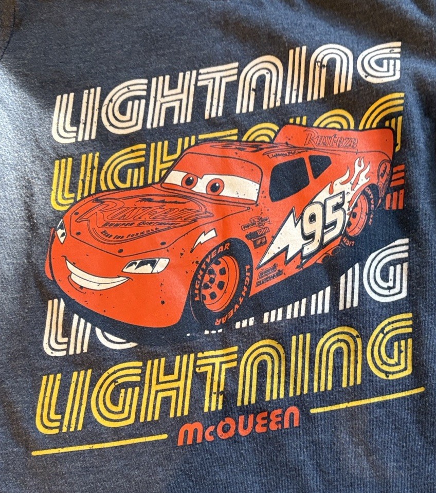 Jumping Beans Lightning McQueen T-Shirt Dark Dusty Blue Size 4T Boys | eBay