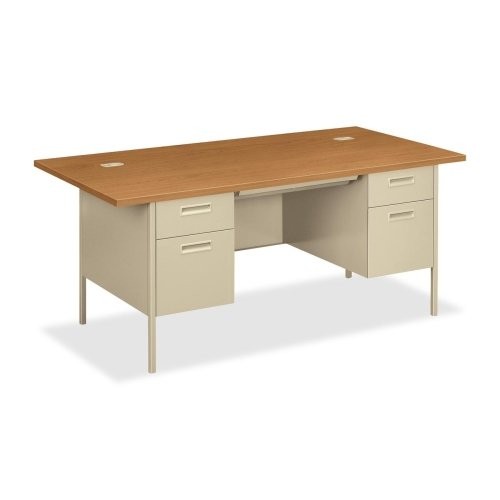 Hon Metro Classic P3276 Pedestal Desk - 72" Width X 36" Depth X 29.5 ...