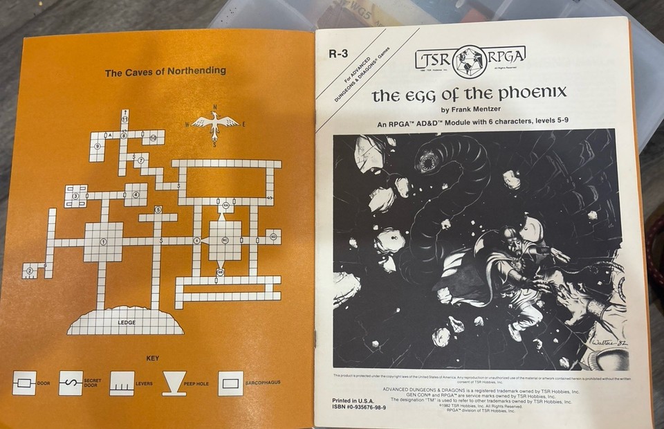 AD&D R3 The Egg Of The Phoenix D&D Module TSR RPGA Frank Mentzer Module ...