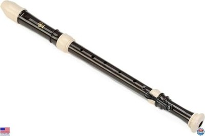 Yamaha YRT-304B Tenor Recorder in Key of C, Black, Durable Plastic, 1 ...
