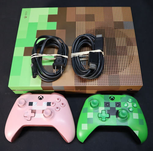 Microsoft Xbox One S 1TB Console Minecraft Edition With Controllers ...