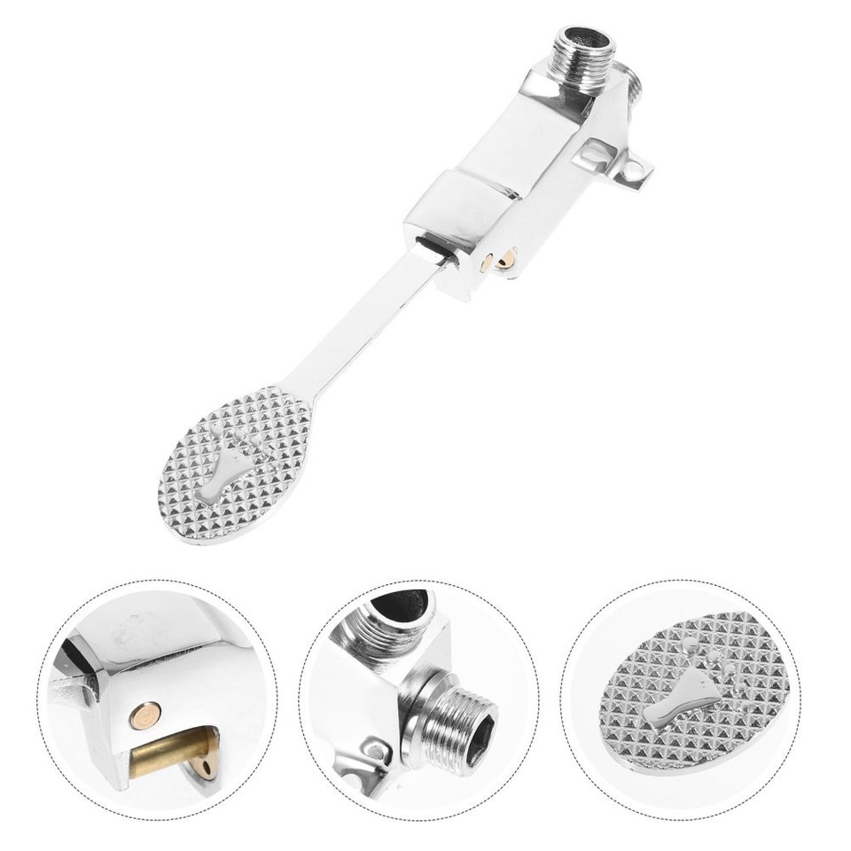 Valve Bathroom Basin Faucet Pedal Foot Operated Washbasin Foot Valve ...