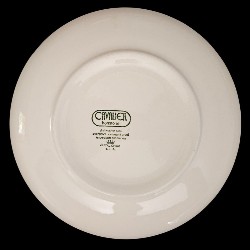 Royal China Cavalier Ironstone Dinner Plate Brown Sunburst Pattern USA ...