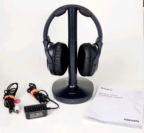 Sony WH-RF400 Wireless Home Theater Headphones Black | eBay