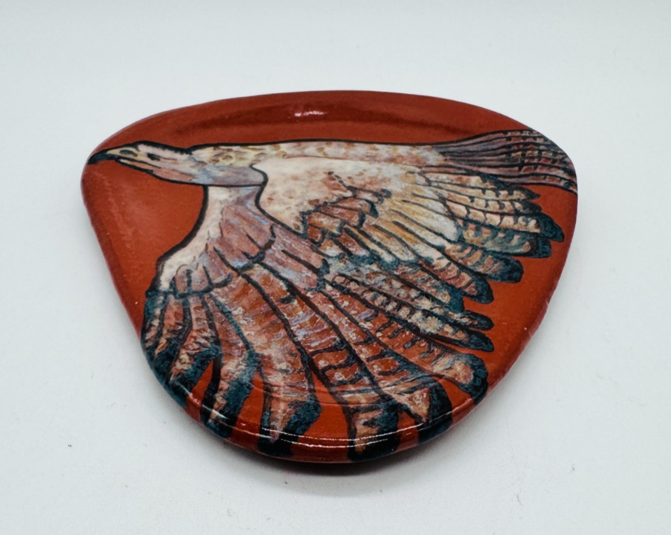 Ann Feldmeir Clay Hearts Pottery Wimberley, Texas Flying Hawk Dish ...