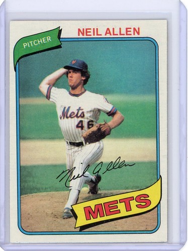 1980 TOPPS NEIL ALLEN #94 NM-MT TO MINT SET BREAK METS | eBay