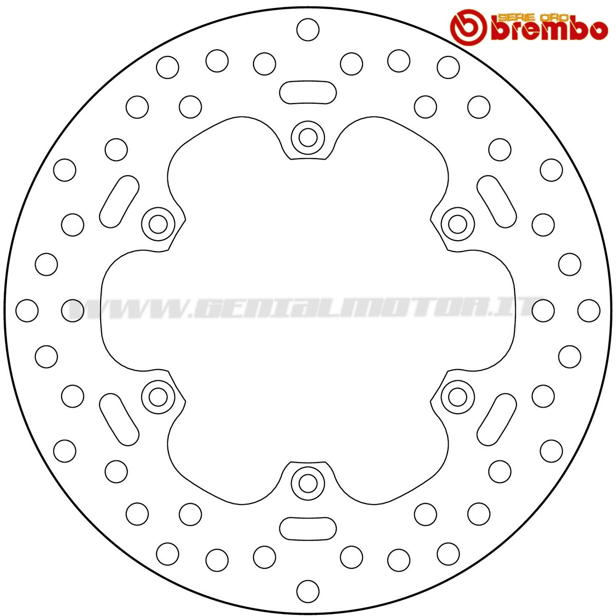 Brake Disc Fixed Brembo Serie Oro Rear for Ktm Lc4 Rally 620 2007 | eBay