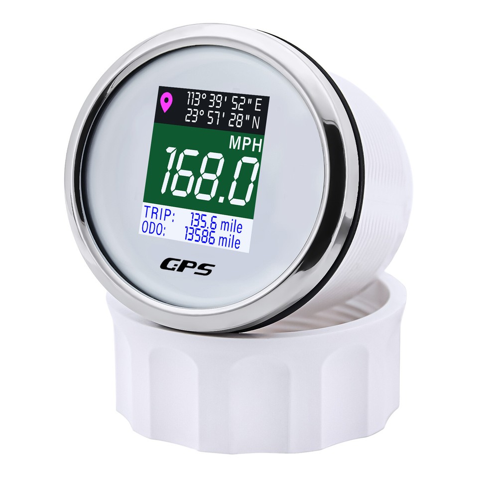 2" 52mm Boat GPS Speedometer Odometer Gauge Waterproof for Marine Car ...