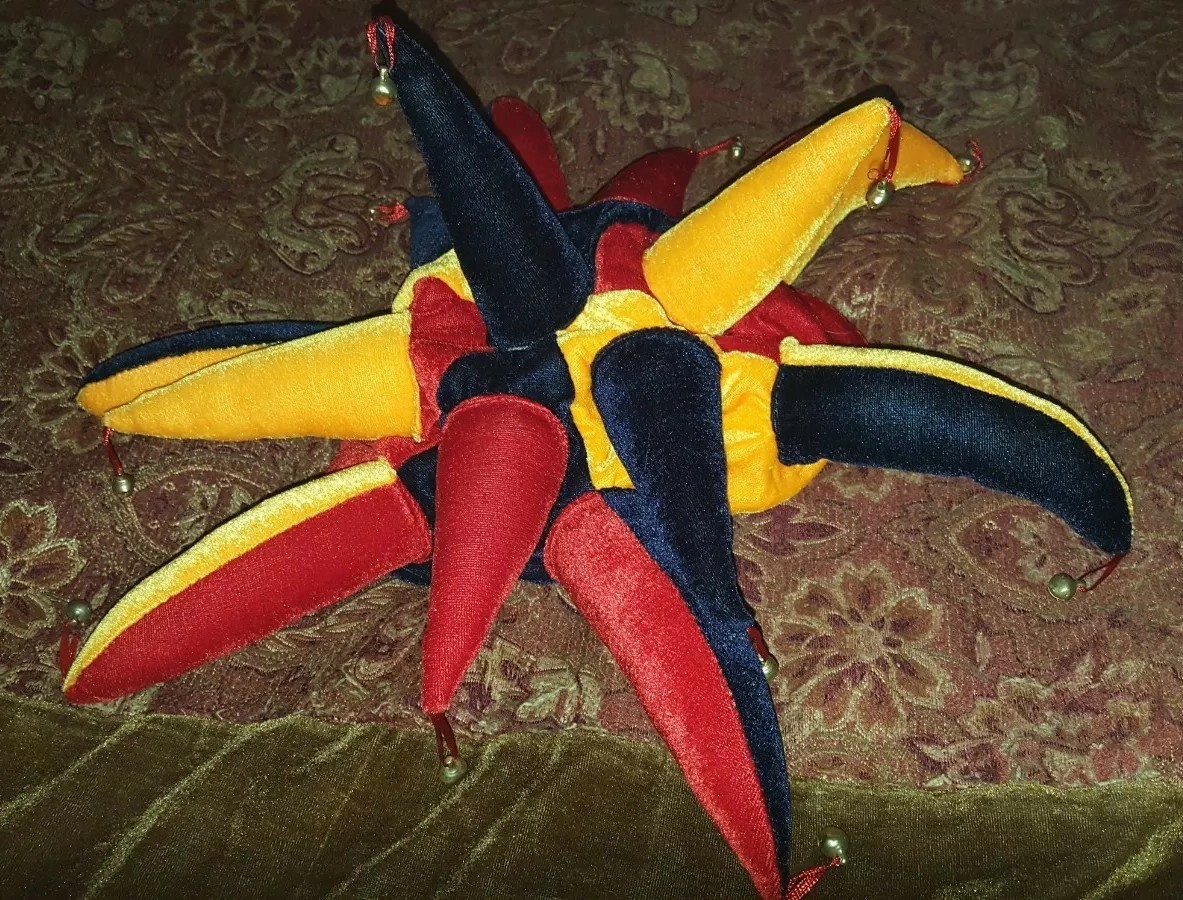 Black And Red Jester Hat