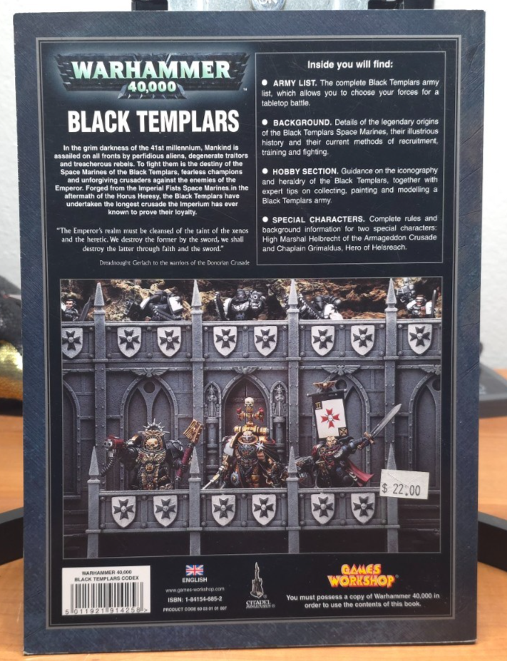 WARHAMMER 40K CODEX LOT TYRANIDS BLACK TEMPLARS SPACE MARINES 4TH ...
