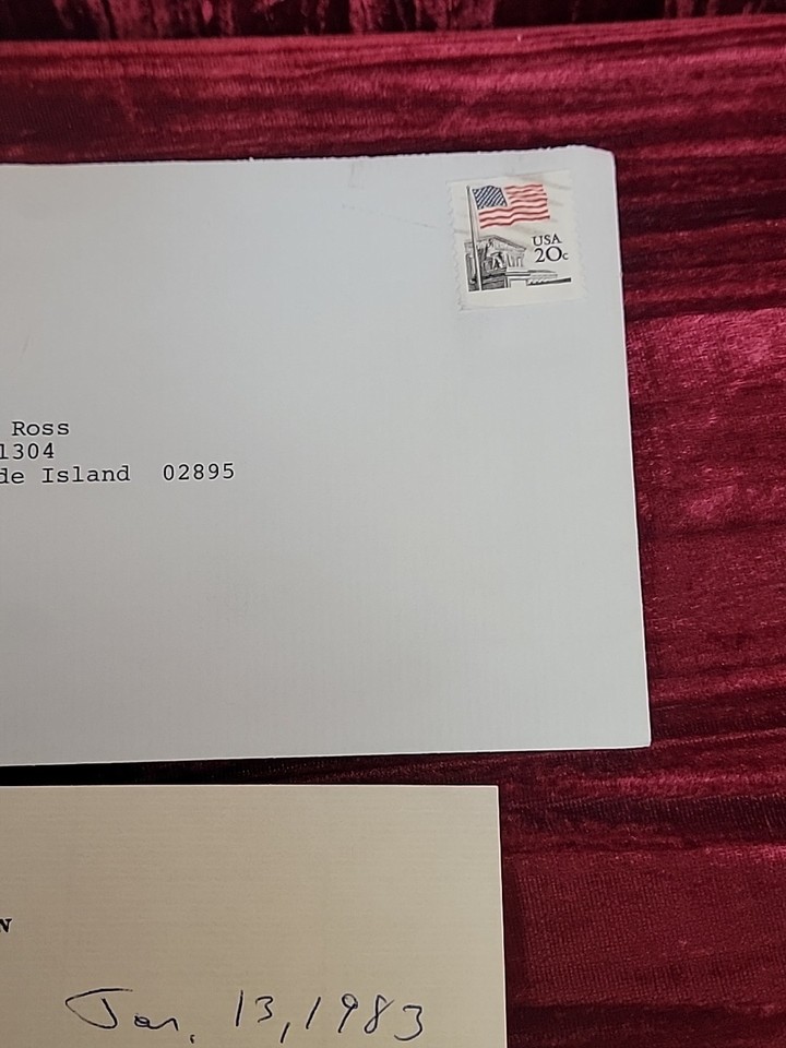 NETS VINTAGE NBA Team fan response envelope letterhead SIGNED LETTER ...