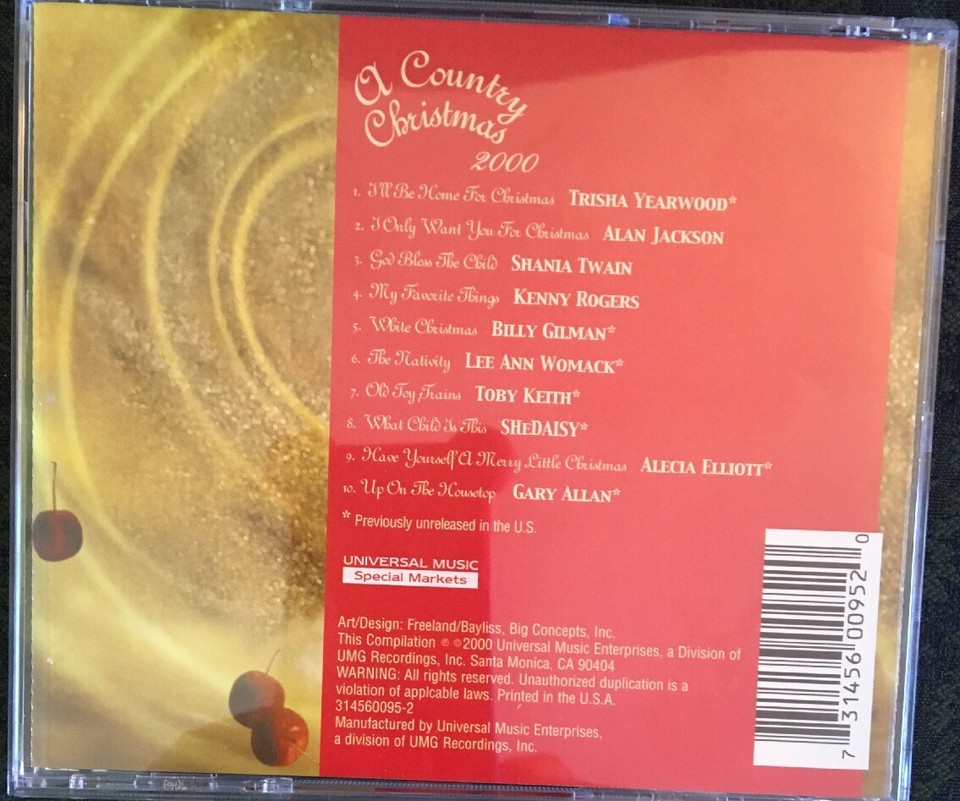 A Country Christmas (CD-2000) | eBay