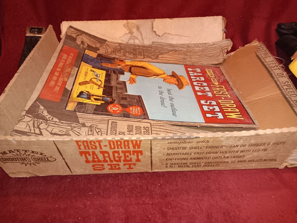Vintage Mattel 1959 Shootin Shell Fast Draw Target Set No. 674 RARE ...