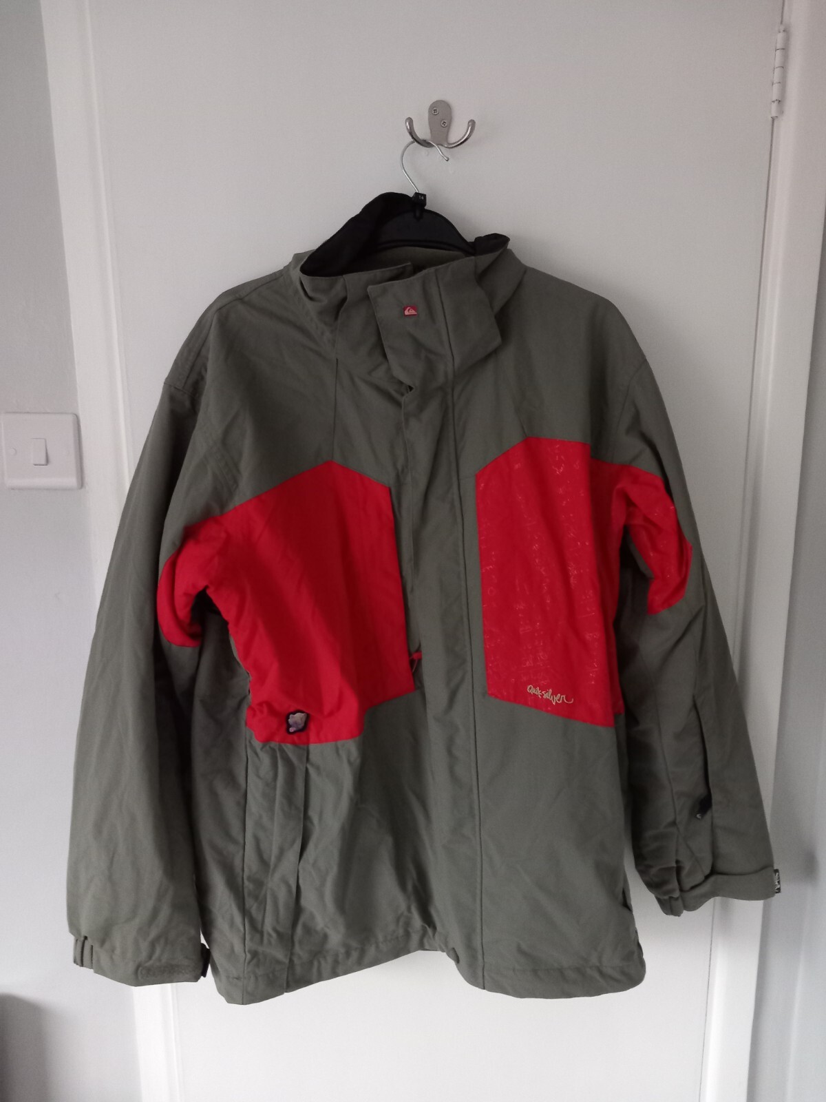 Quicksilver Ski Jacket X-Series. Uk tech. Green/Red -medium- VGC | eBay UK