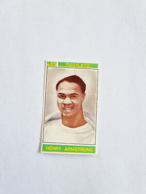 Figurine N.485 Henry Armstrong Campioni Dello Sport 1967-1968 Panini ...