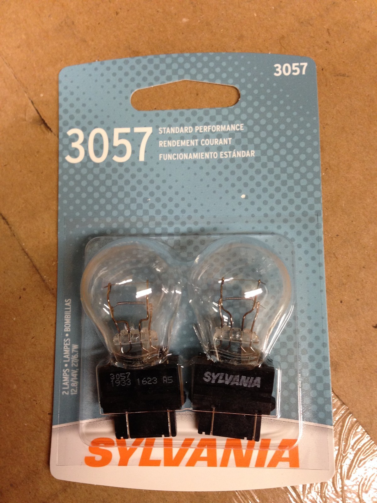 Sylvania 3057 Tail Light Bulbs - Pack of 2 P/N 38059 - Model 3057BP | eBay