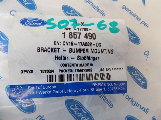 Ford Ecosport Mk2 Rear Bumper Left Bracket Cn15-17a882-dc 2016 for sale ...