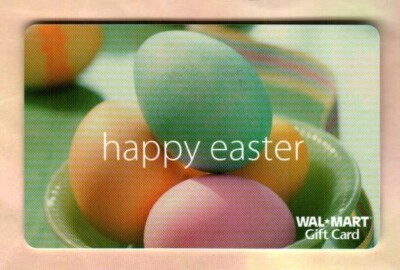 WALMART Happy Easter, Colored Eggs ( 2008 ) Gift Card ( $0 ) | eBay