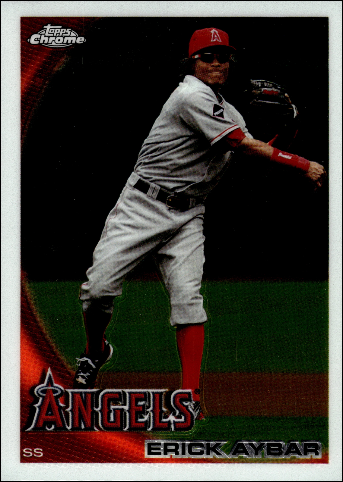 2010 Topps Chrome #34 Erick Aybar Los Angeles Angels | eBay