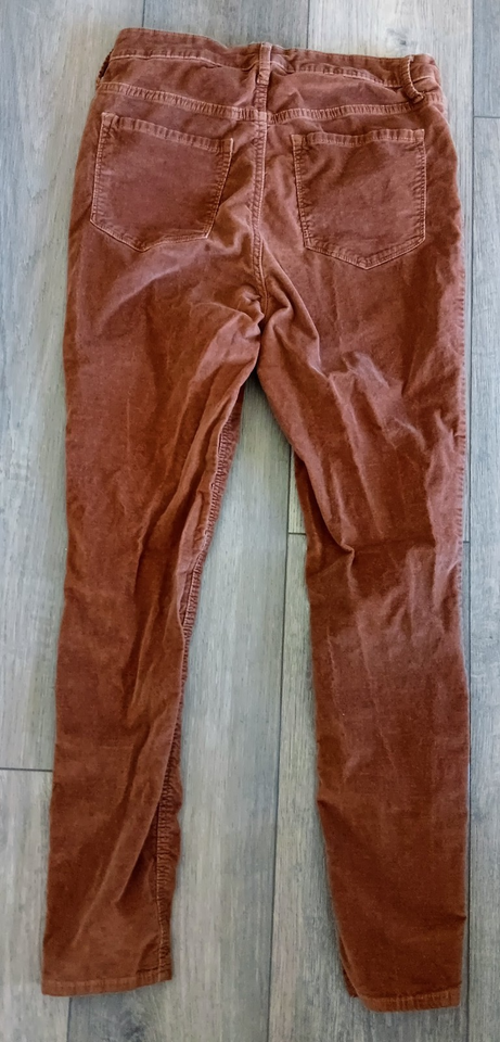 Old Navy Rock Star Super Skinny Rust Color Corduroy Womens Pants Sz 8 ...