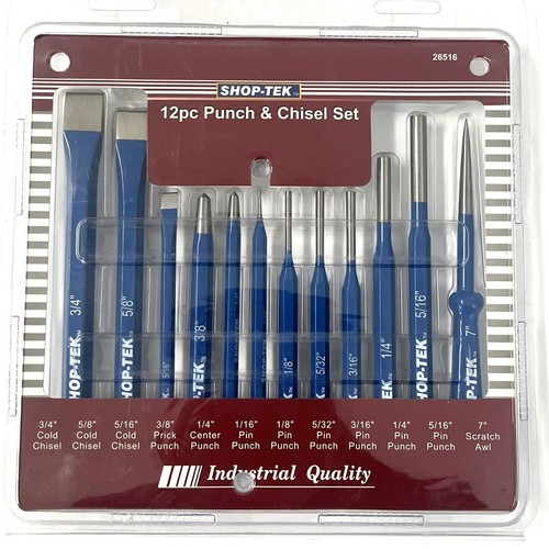 12-Piece Cold Chisel, Pin, Center and Starter Punch Set | eBay