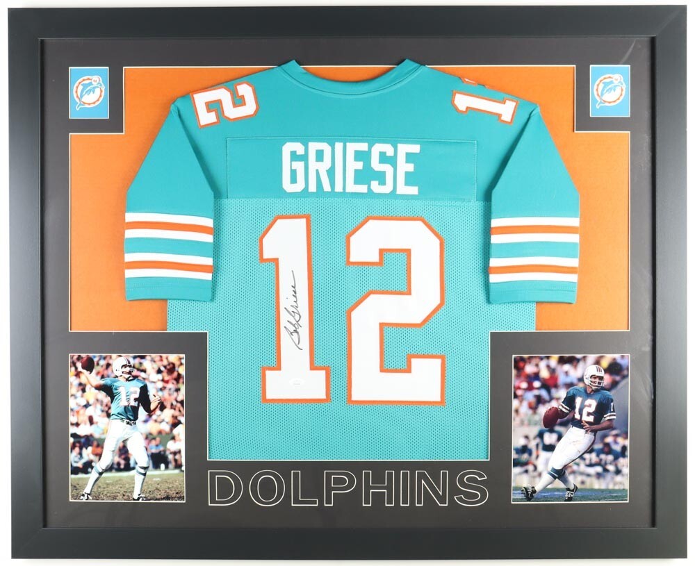 Bob Griese Autographed Signed Miami Dolphins 35"X43" Framed Jersey (JSA ...