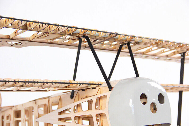 Balsa Wood FOKKER DR1 Fixed Wing Model Kit w/ Skin Airplane DIY Plane ...