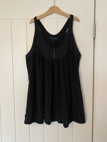 French Connection Womens Black Floaty Vest Top 10 | eBay UK