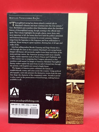 Maryland Thoroughbred Racing by Paige Horine and Brooke Gunning (2005 ...