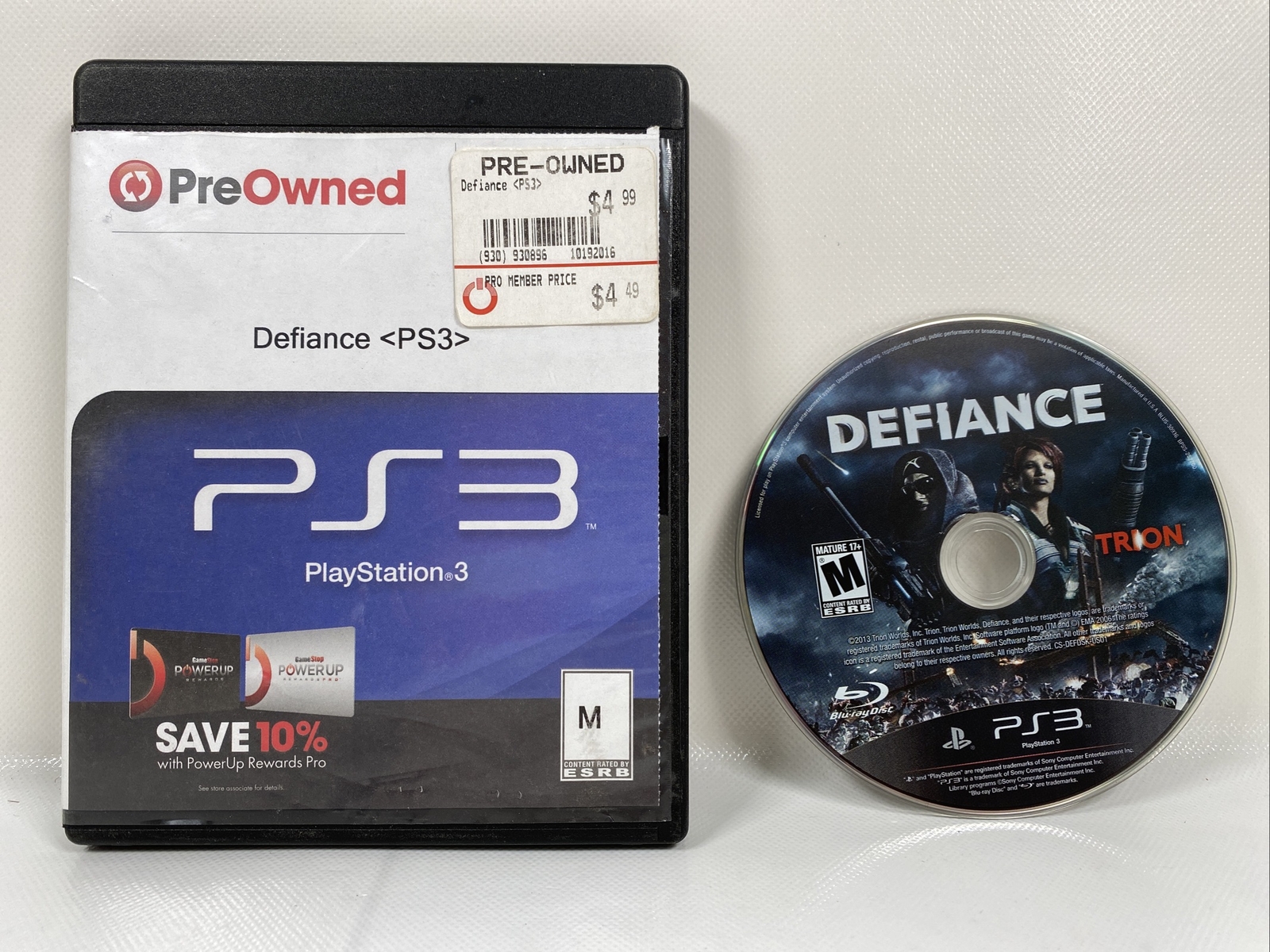 Defiance (Sony PlayStation 3, 2013 PS3) No Manual, Not Original Case ...