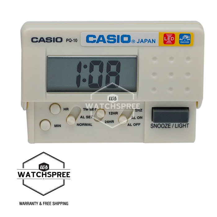 Casio Alarm Clock PQ10-7R | eBay