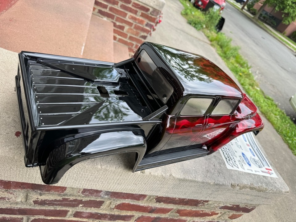 CUSTOM PAINTED RC BODY, XMAXX, X-MAXX, X MAXX, CANDY CHROME FLAMES | eBay