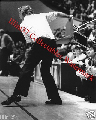 BOBBY KNIGHT INDIANA HOOSIERS BASKETBALL THROWING CHAIR 8 X10 PHOTO | eBay