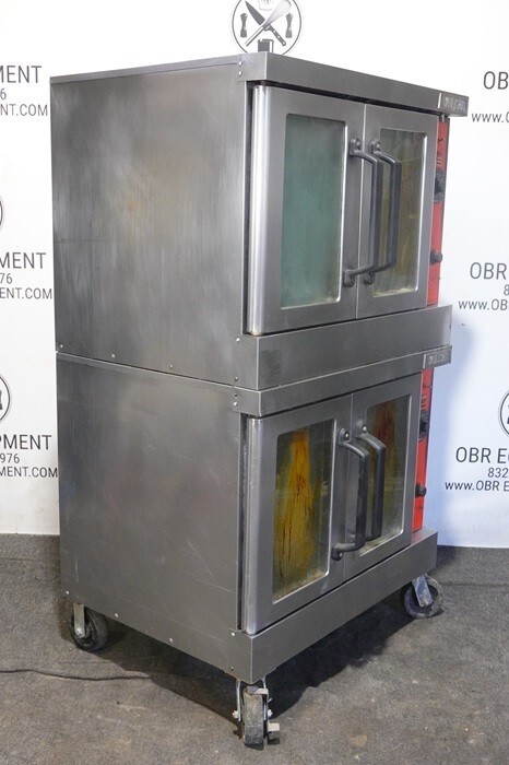 Vulcan Double Stack Convection Oven Model Vc4gd In Natural Vulcan Gas