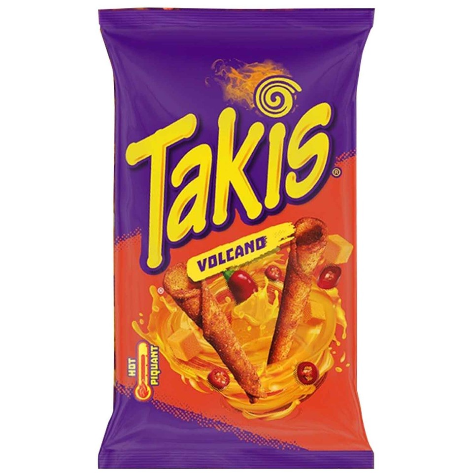 6x 90g Takis Fuego, Volcano, Queso Volcano Zur Selección ( 70,35€/ KG ...