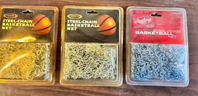 3 Nos Heavy Steel Chain Basketball Net 2 Legend 1 Rawlings Never Used ...